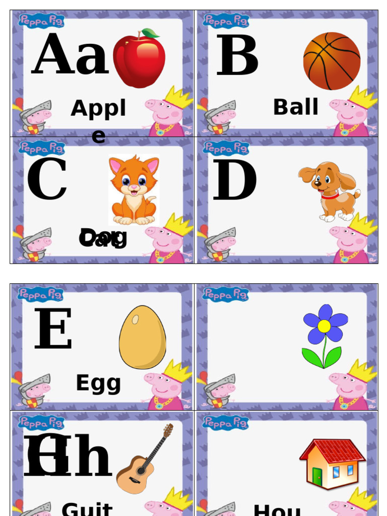 FC9 Alphabet Peppa Pig | PDF
