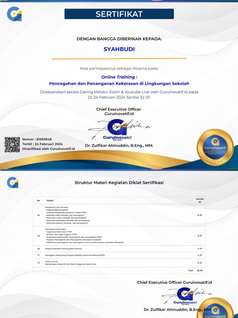 Sertifikat 7 | PDF
