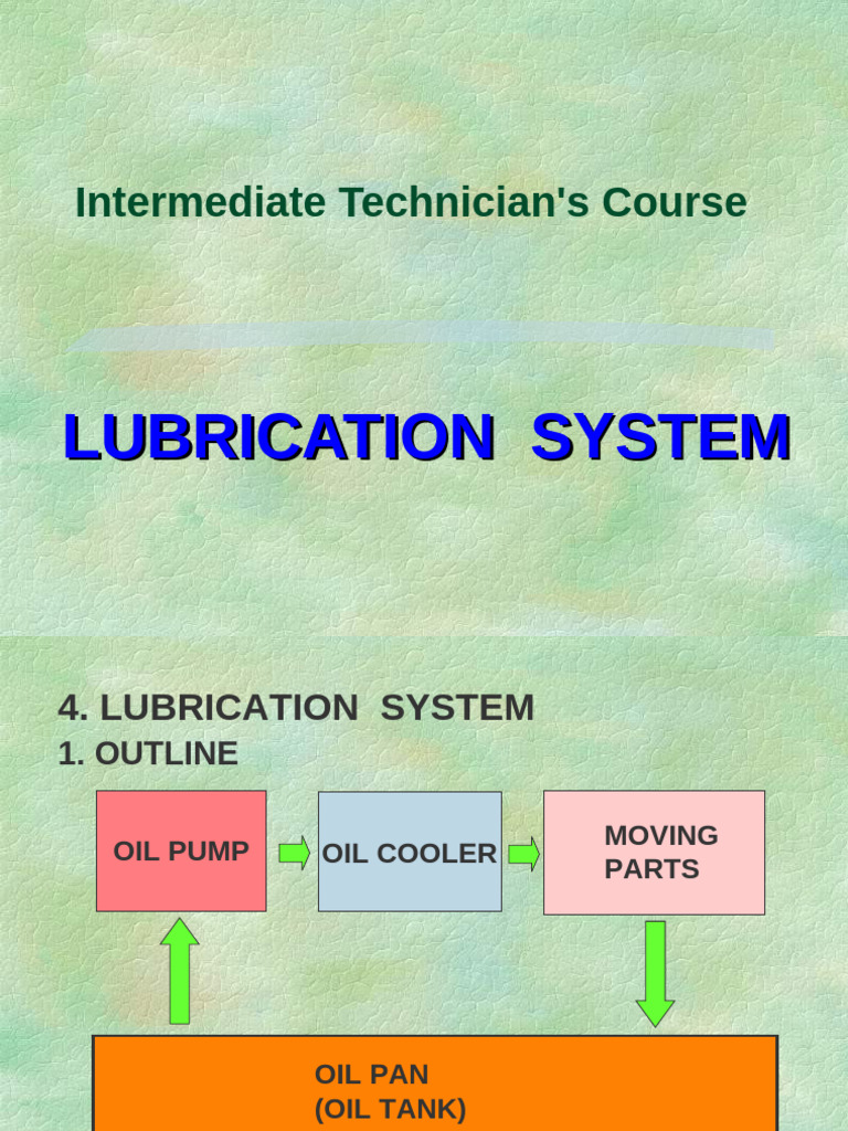 V1-4 Lubrication System | PDF | Pump | Valve