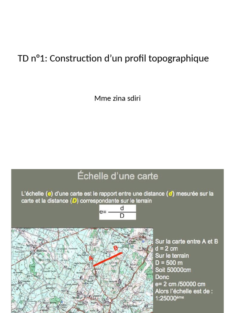 TD1 Construction Dun Profil Topographique | PDF