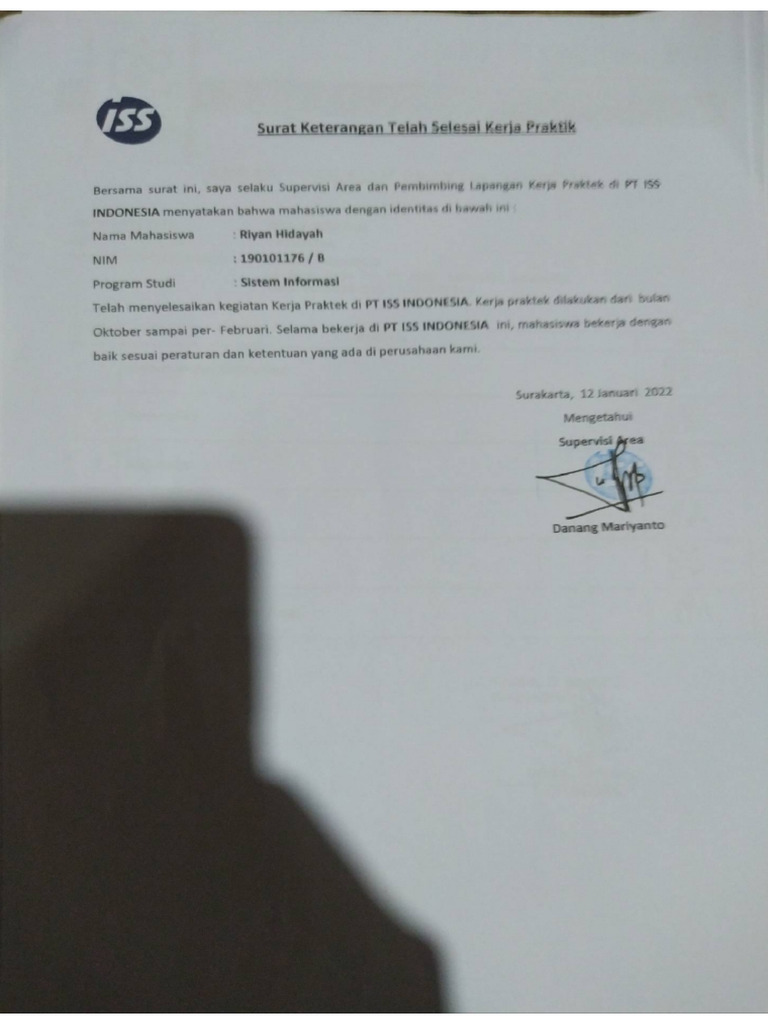 Dokumen Kerja Praktik | PDF