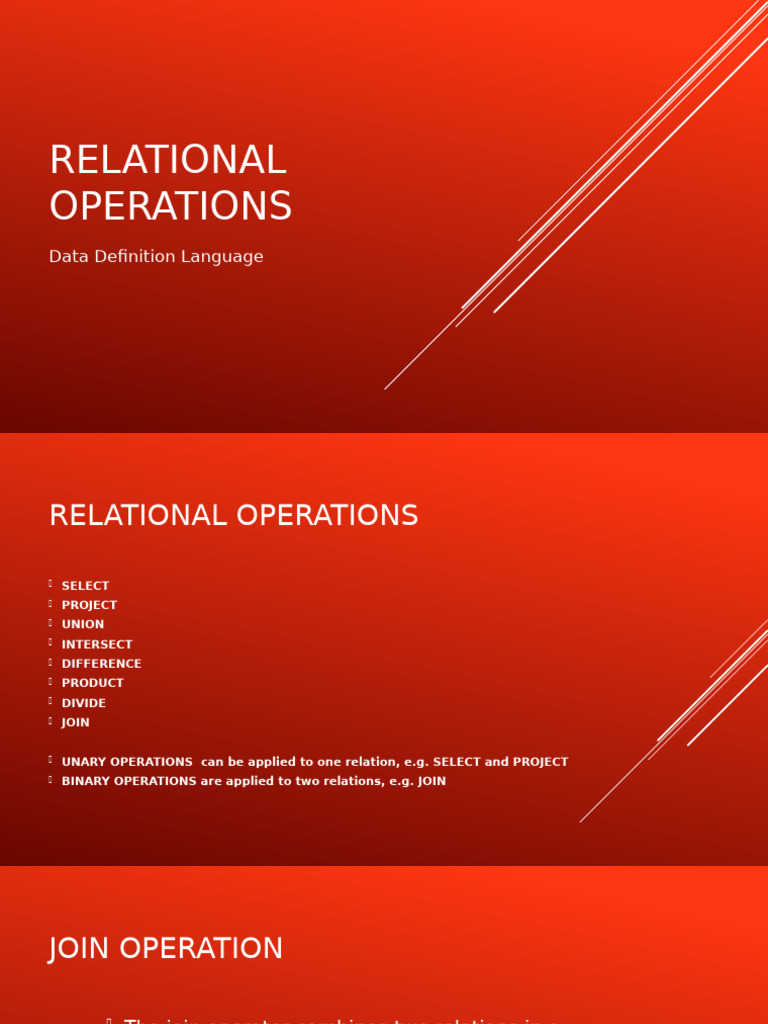 2.1-Relational Operations-Cont | PDF | Data Management | Databases