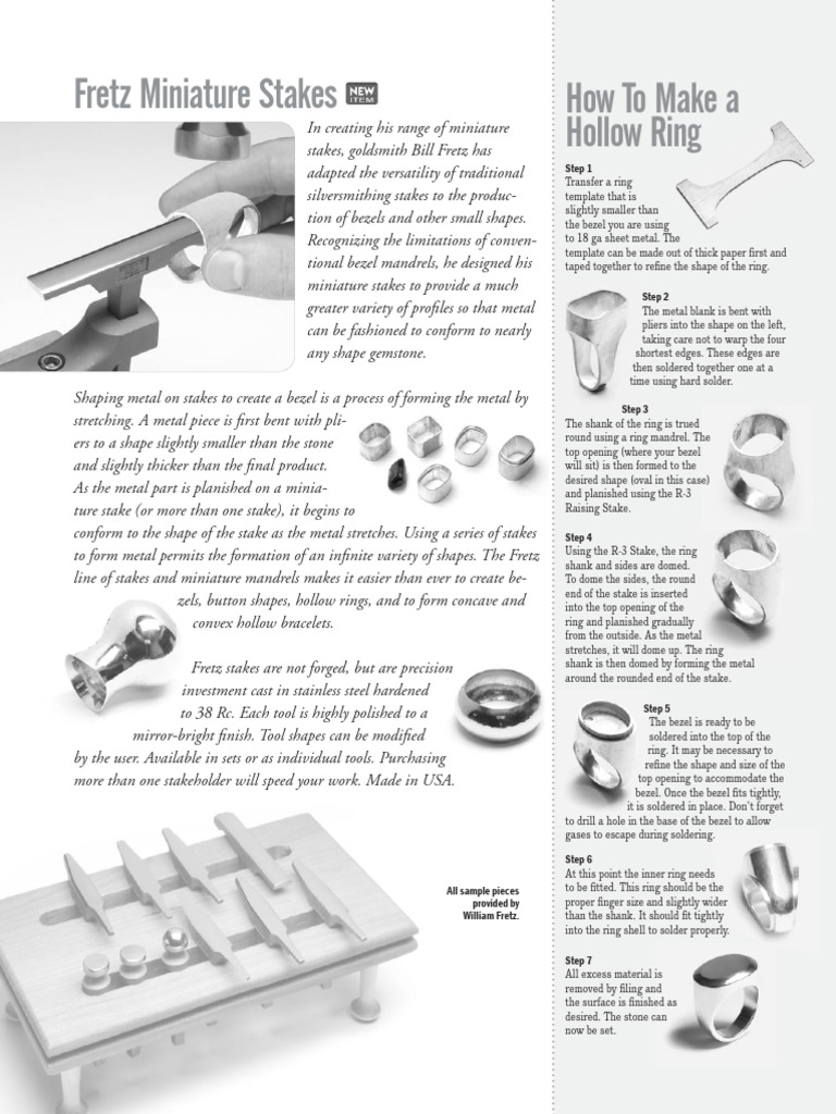How to Create a Hollow Ring Design | PDF | Crafts | Metals