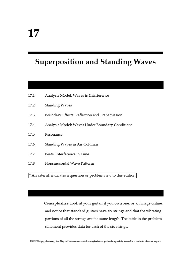Chapter 17 | PDF | Tension (Physics) | Waves