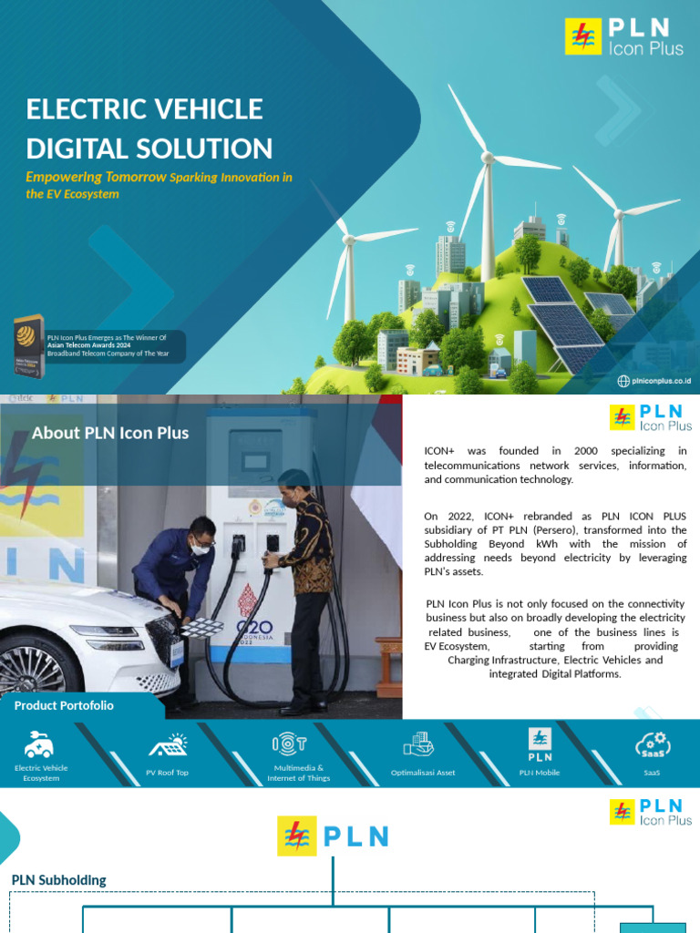 PLN Icon Plus: EV Ecosystem Overview | PDF | Electric Vehicle ...