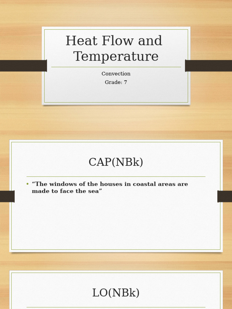 Gr7 - Heat Flow and Temperature - Convection | PDF