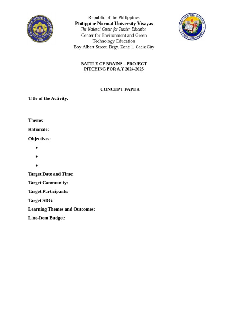 Project Pitching Template | PDF