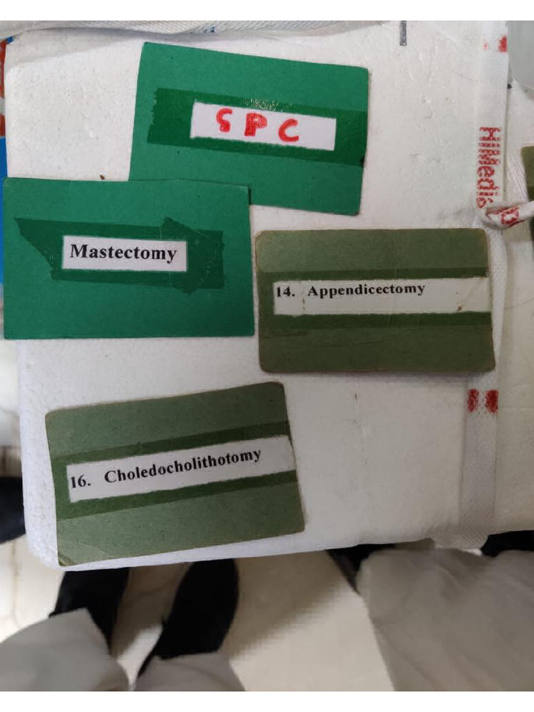 Surgery Instruments, Operation Cards | PDF