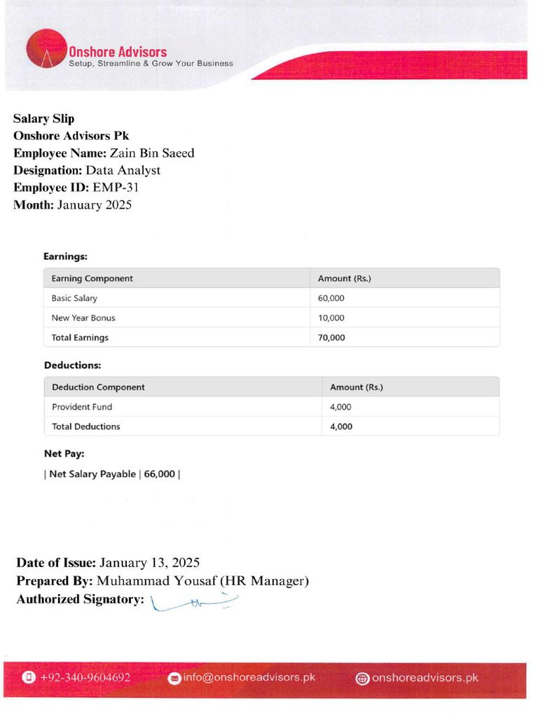 Salary Slip | PDF