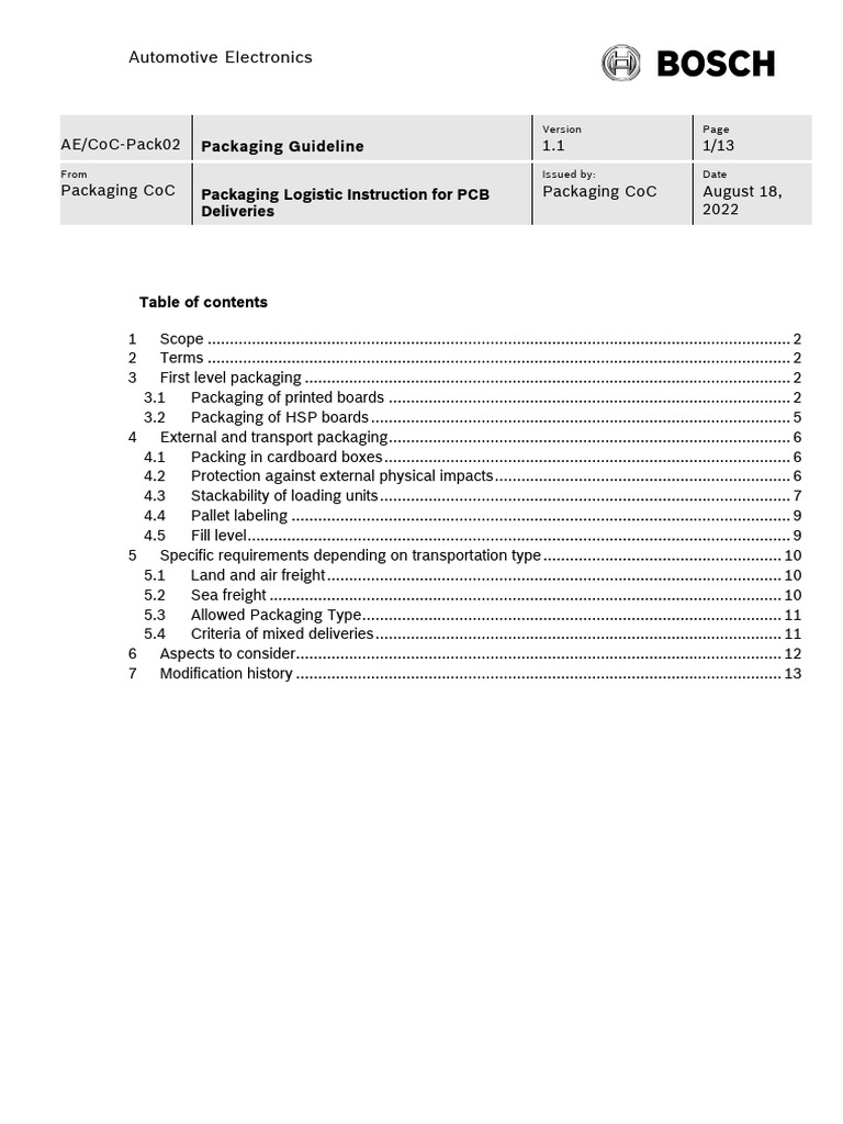 8150_Bosch-packaging-logistic-instruction-for-pcb-deliveries | PDF ...