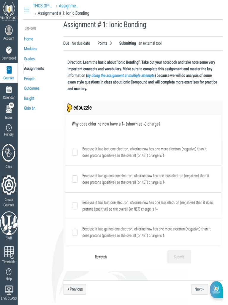 Assignment # 1 Ionic Bonding 4 | PDF