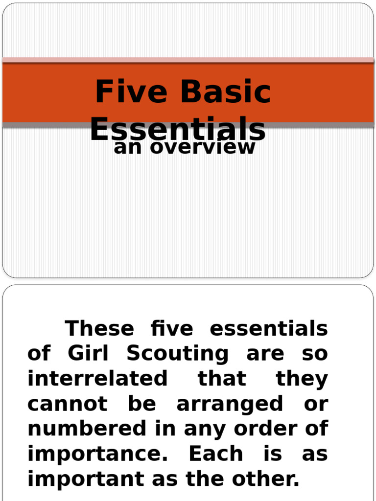 Essentials of Girl Scouting Explained | PDF