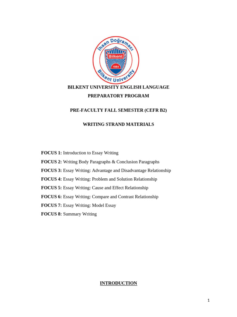 PRE-FACULTY FALL SEMESTER WRITING STRAND | PDF | Essays | Adults