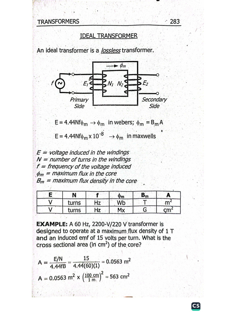 Ideal and Non Ideal Transformer | PDF