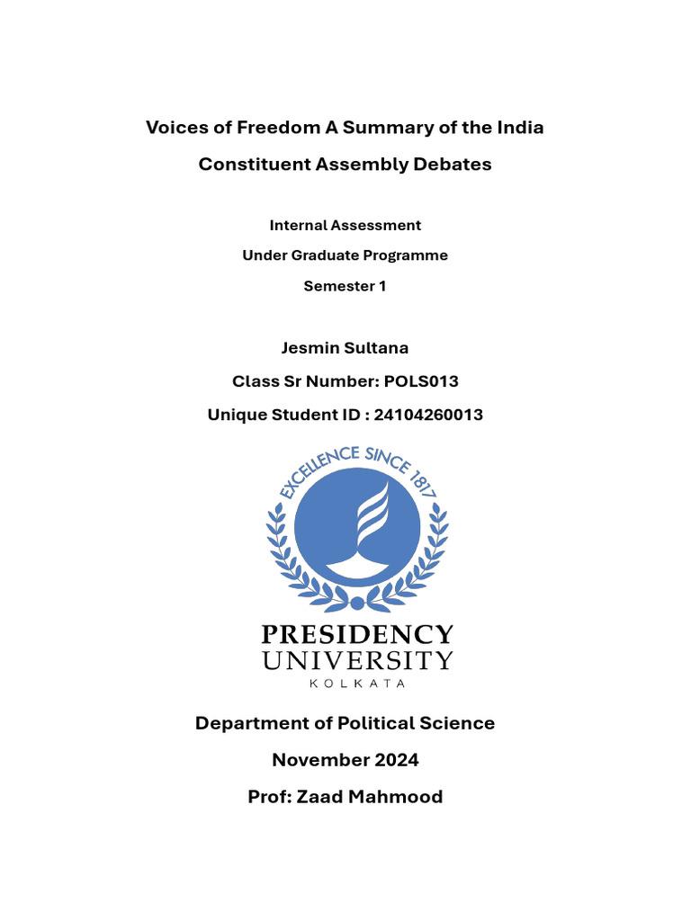 Voices of Freedom A Summary of The India | PDF