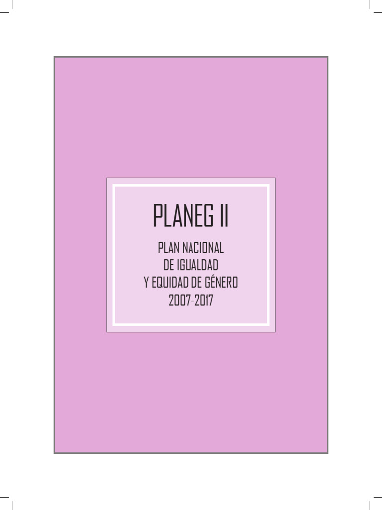 R Dom 2007 2017 Plan Nacional Igualdad y Equidad Genero | PDF | Igualdad de género | Estudios de ...