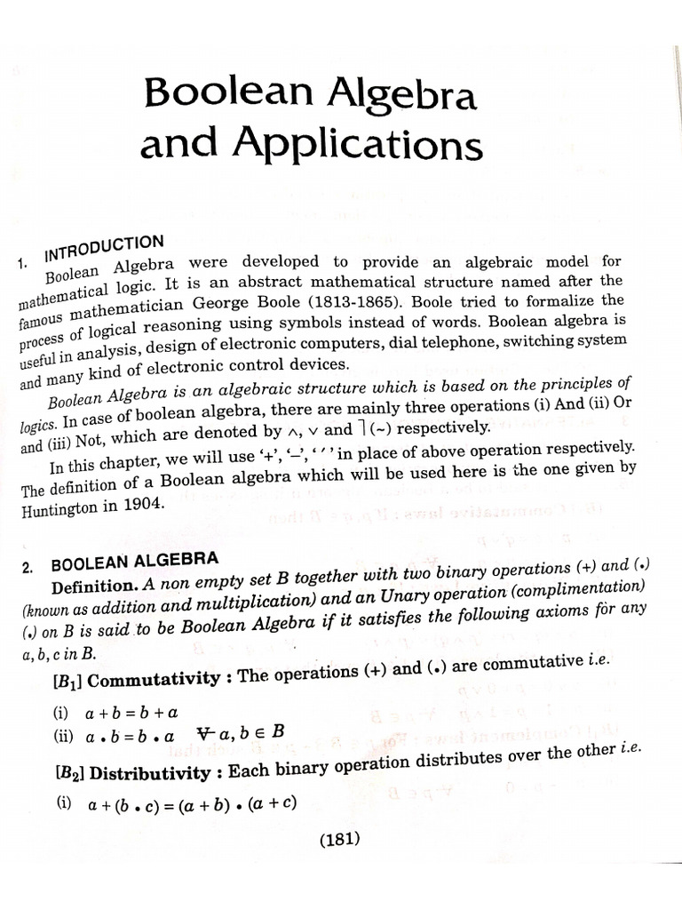 Boolean Algebra EM III | PDF