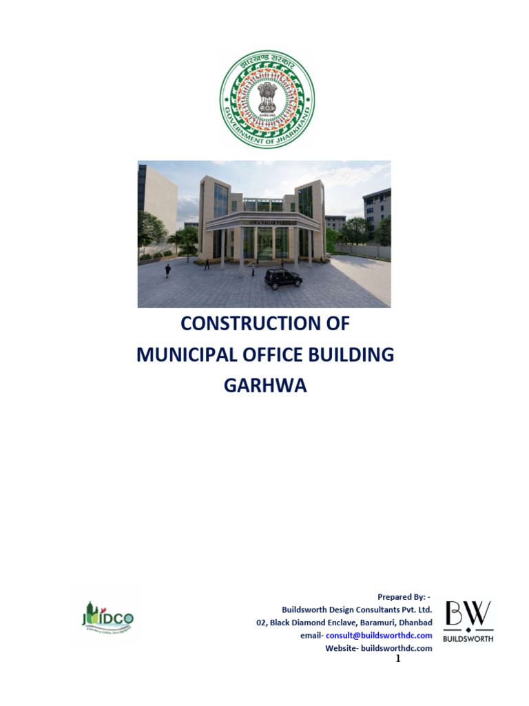 Final DPR Office Building Garhwa TS 01-02-25 | PDF | Trees