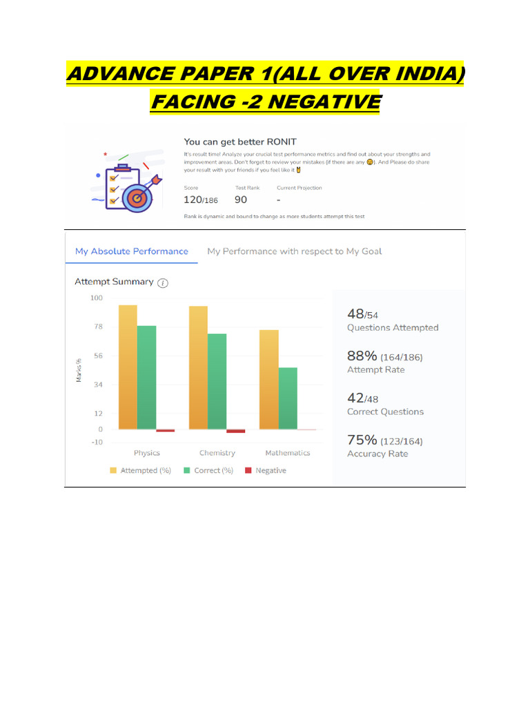 Advance Paper 1 and 2 | PDF