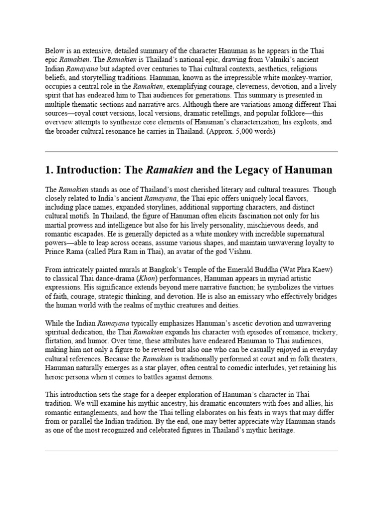 Hanuman | PDF | Rama | Sita