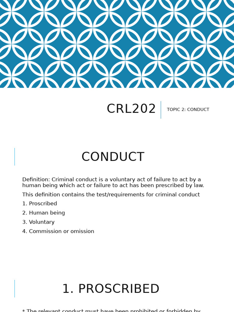 Understanding Criminal Conduct Elements | PDF | Legal Liability | Assault