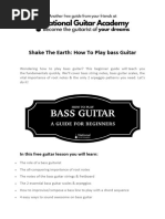 5-String Bass Notes Chart (With Fretboard Photos) - BassOx | PDF ...
