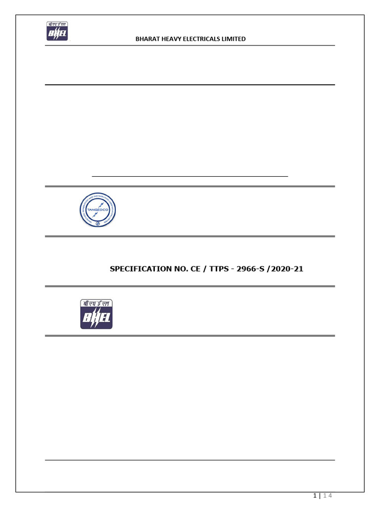 bhel_tech-speci(1) | PDF | Computer Monitor | Computer Terminal