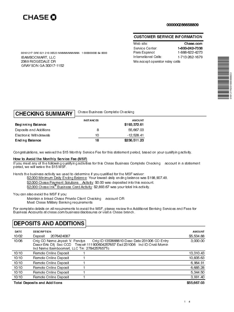 20231031-statements-8809- | PDF | Chase Bank | Banks