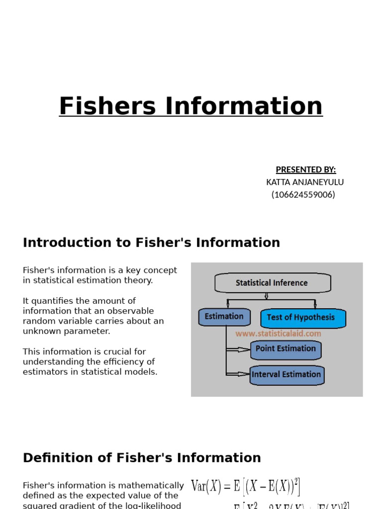 Understanding Fisher's Information in Statistics | PDF | Estimator ...