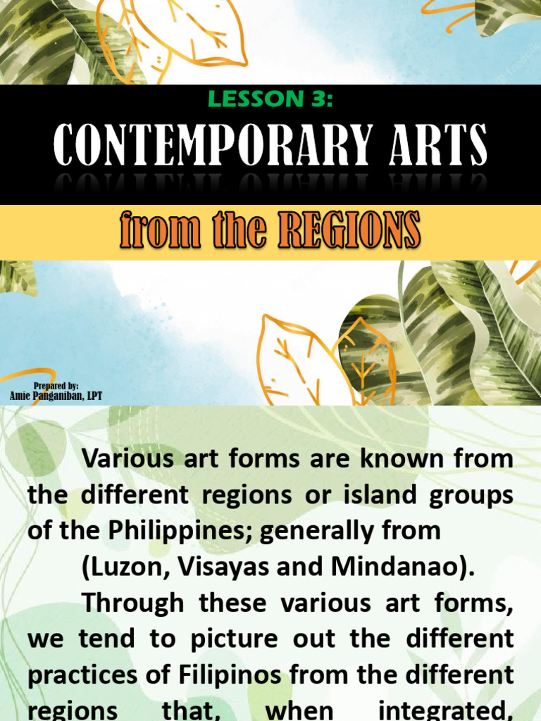 Philippine Contemporary Arts Overview | PDF | The Arts | Dances