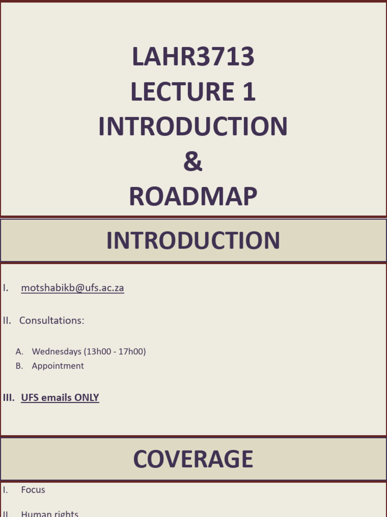 Lecture 1 Introduction and Roadmap - FV | PDF