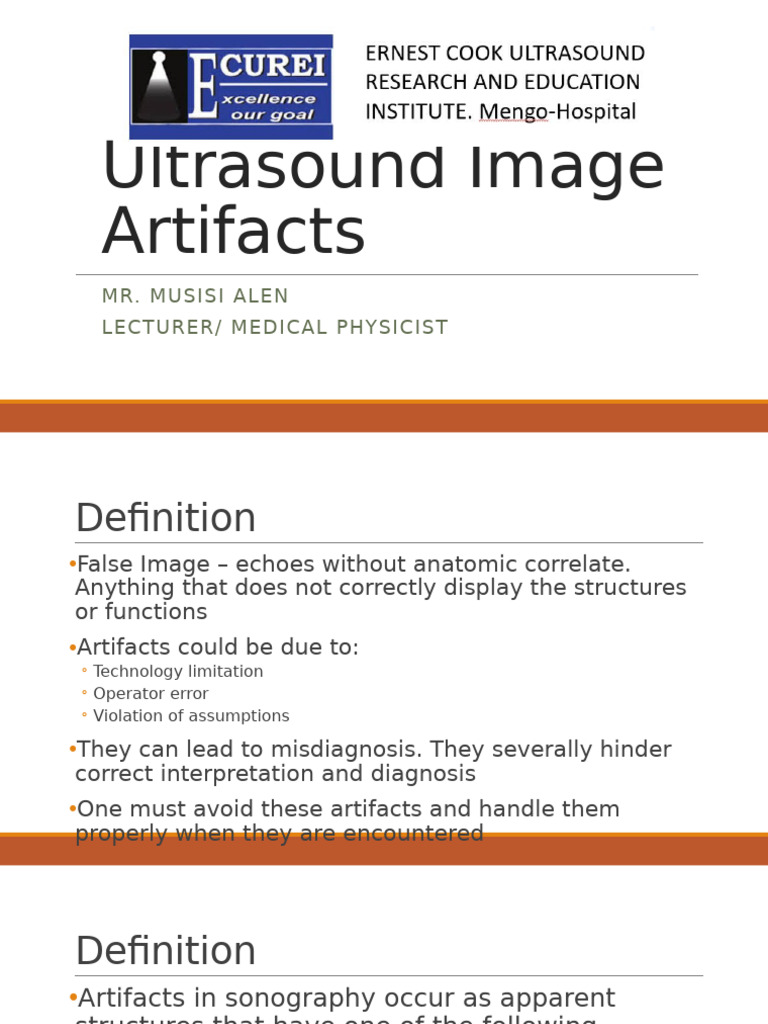 5 Ultrasound Artifacts 1 | PDF | Reflection (Physics) | Ultrasound