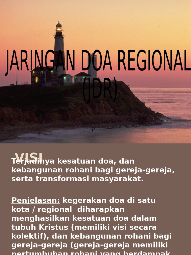 JDR - Jaringan Doa Regional | PDF