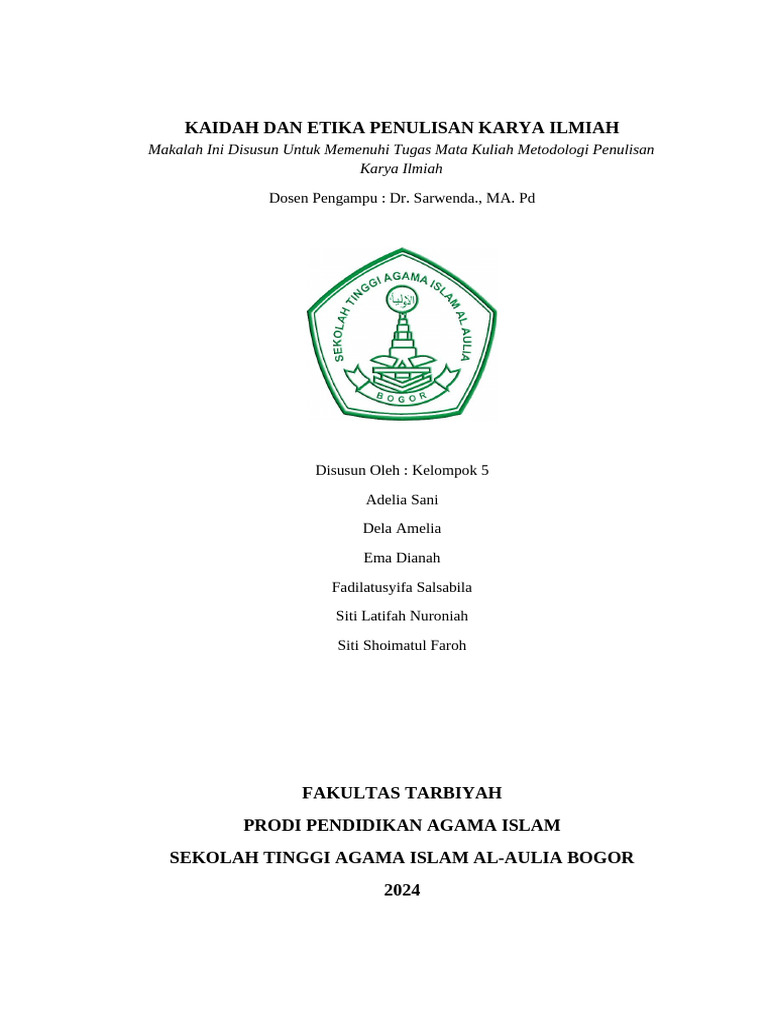 Kelompok 5 Karya Ilmiah | PDF