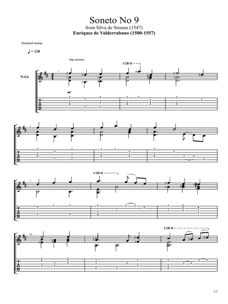 Soneto No 9 by Enriquez Valderrabano | PDF