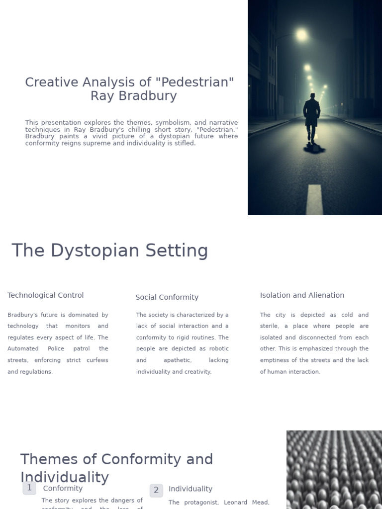 Pedestrian_- Ray Bradbury | PDF | Dystopia | Creativity