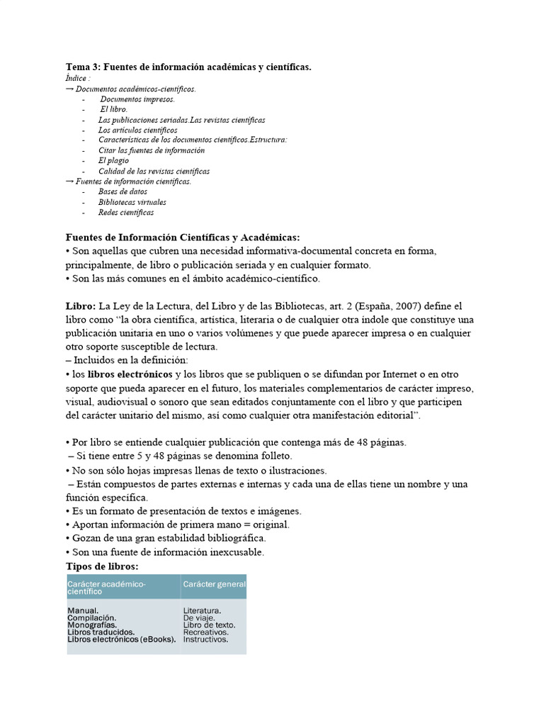 TEMA 3 DOCU II | PDF | Publicación Académica | Publicación