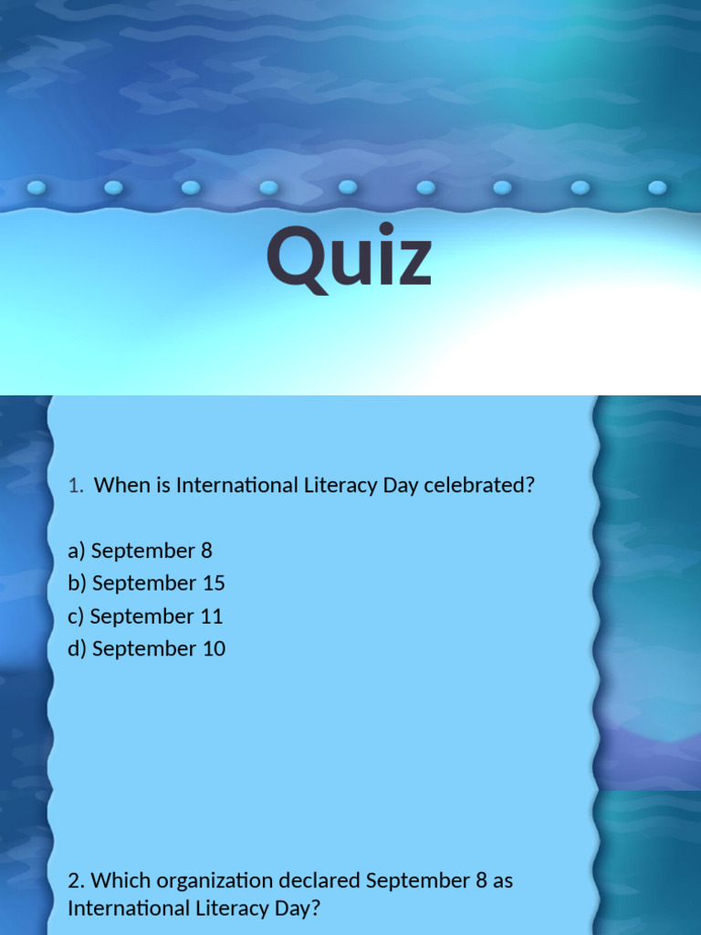 ILD Quiz-1 | PDF