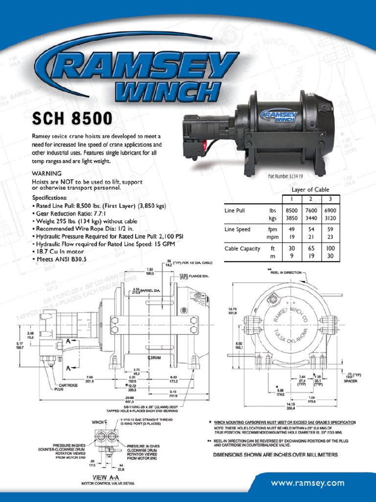 Ramsey SCH 8500 Flyer | PDF