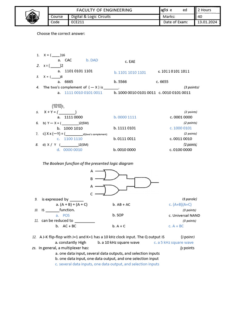 Digital and Logic Circuits - Final - Rotated | PDF | Electrical ...
