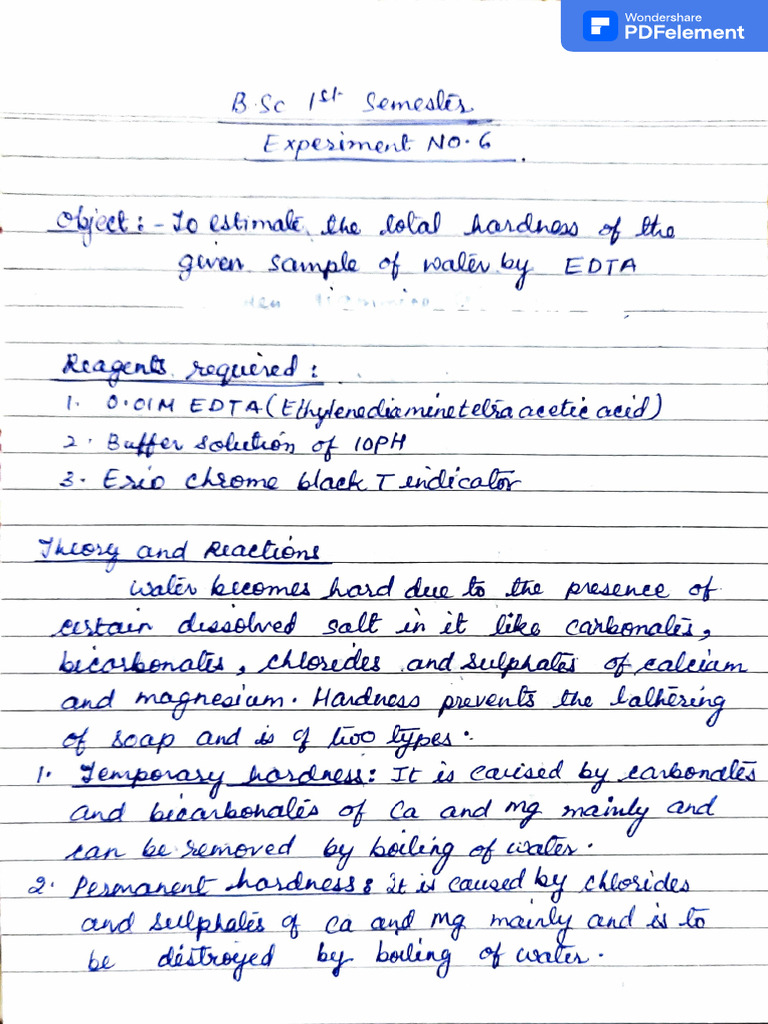 BSc 1st Semester Chemistry Practical Guide | PDF | Chemical Compounds ...