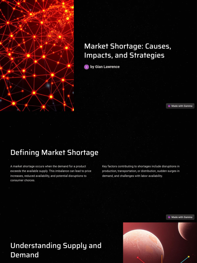 Market Shortage Causes Impacts and Strategies 1 | PDF | Supply Chain ...
