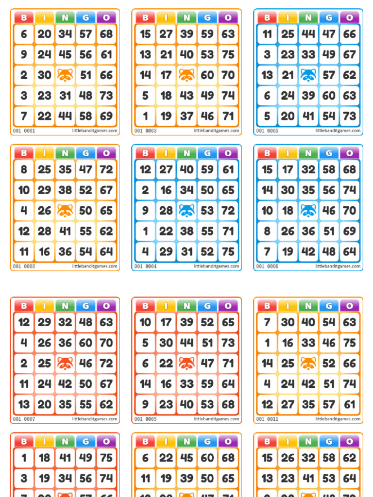 Cartones Para Bingo | PDF