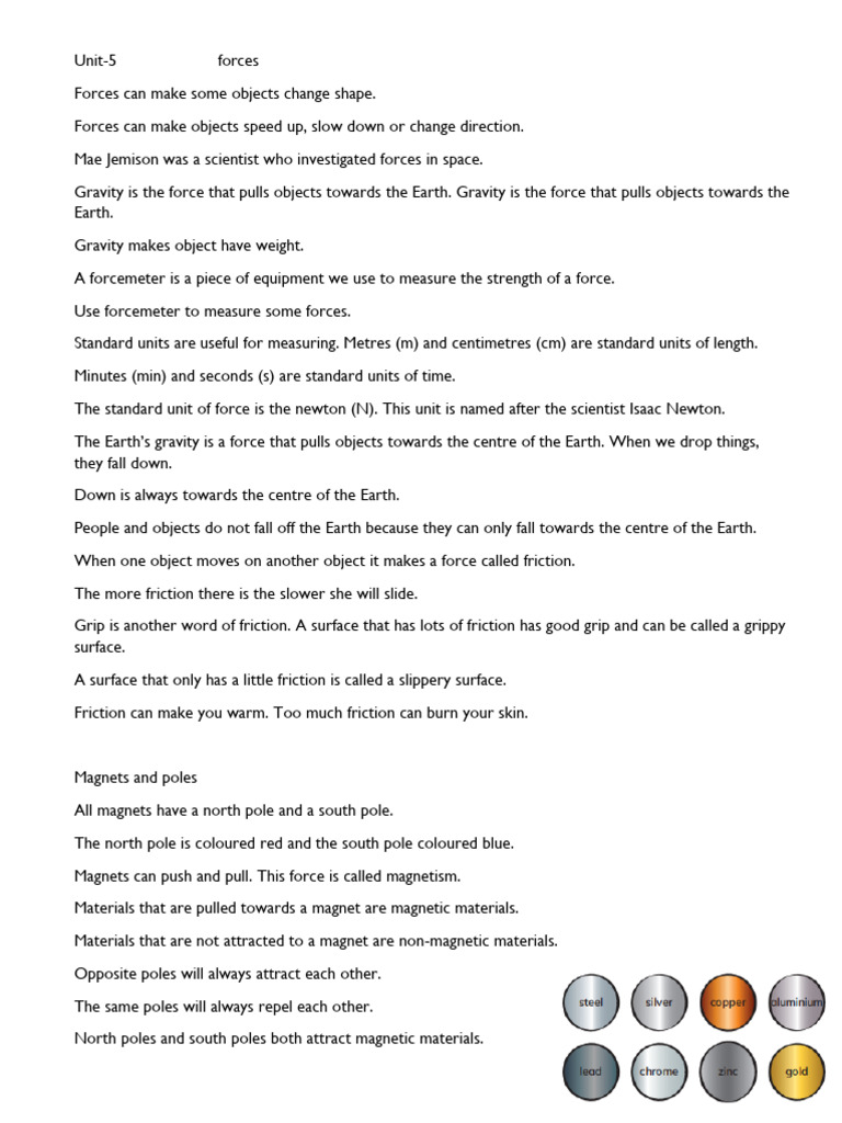 Understanding Forces and Magnetism | PDF | Force | Magnet