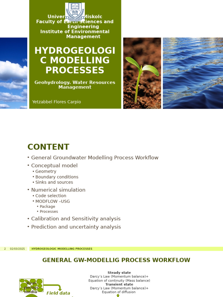 Hydrogeologic Modelling | PDF | Hydrogeology | Earth Sciences
