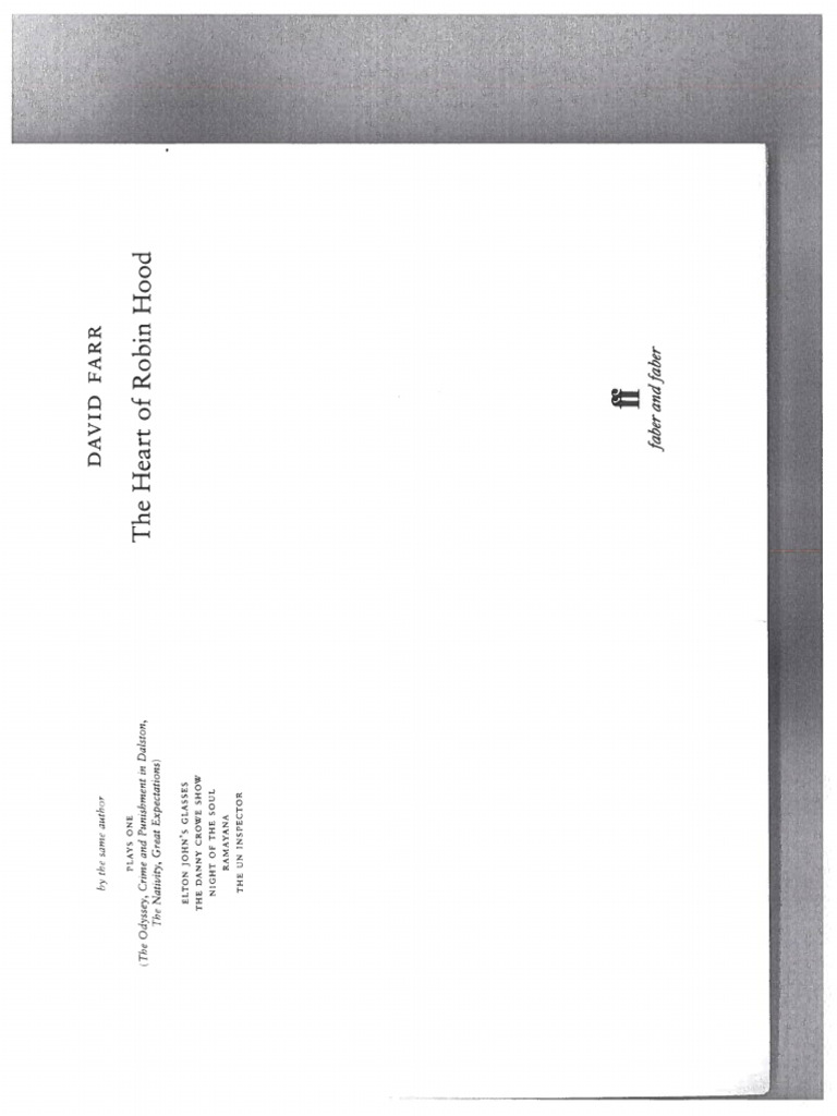 The Heart of Robin Hood | PDF