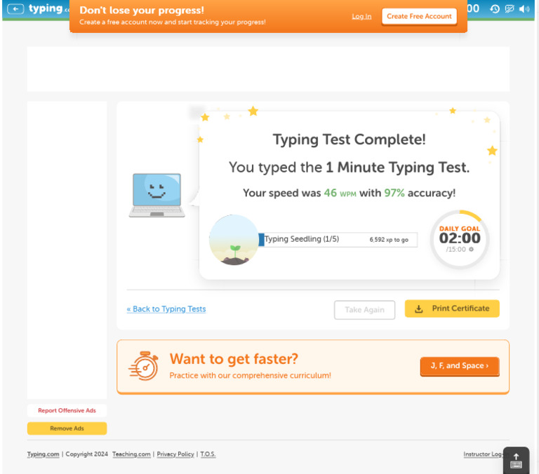 Check Your WPM Score With A Free One-Minute Test | PDF