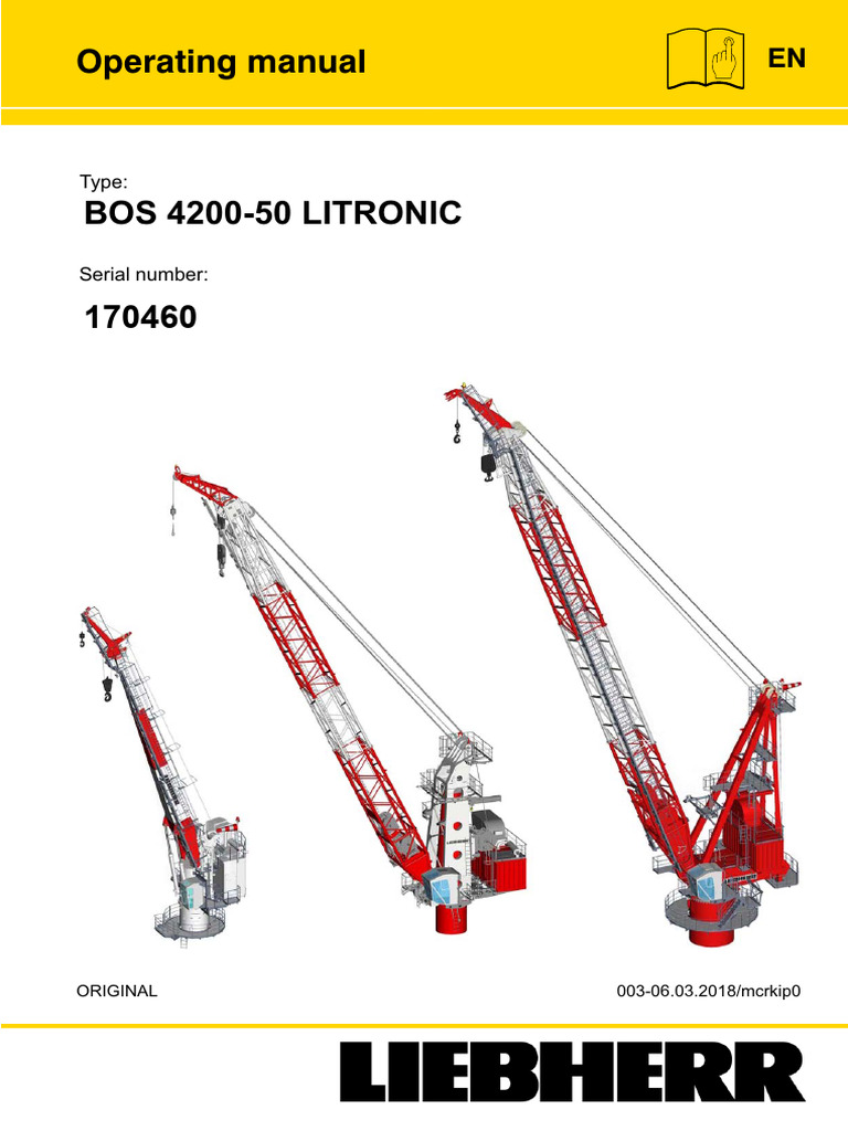 Operating Manual - Na | PDF | Crane (Machine) | Copyright