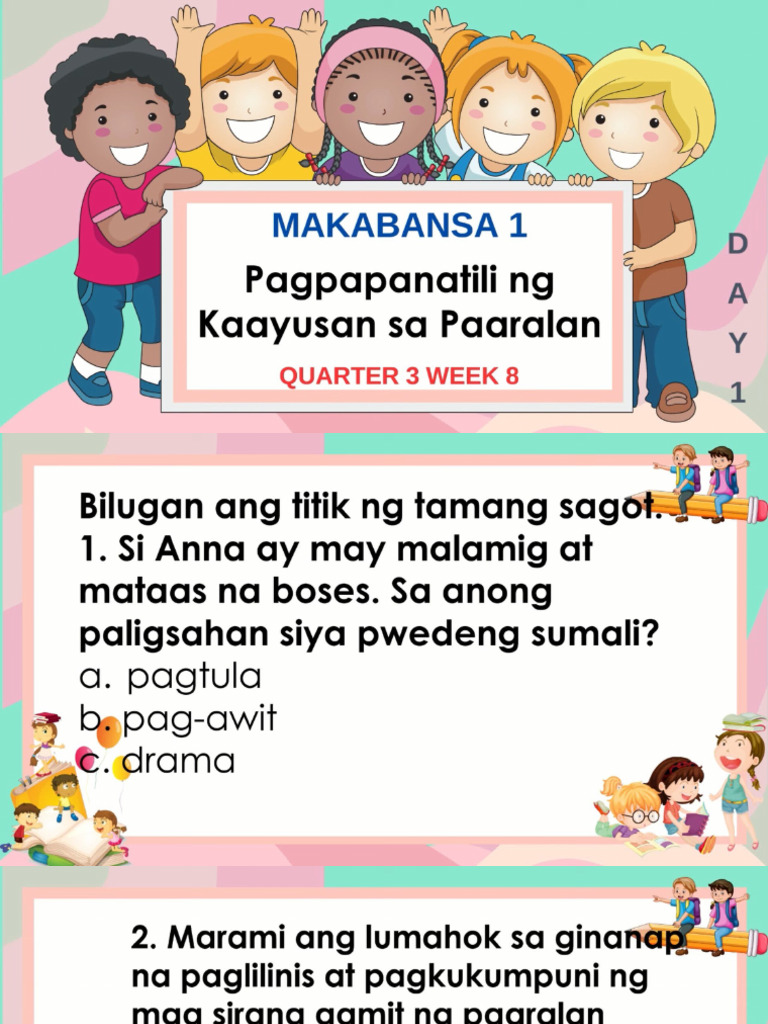 Makabansa 1 Q3 W8 Day 1-5 | PDF