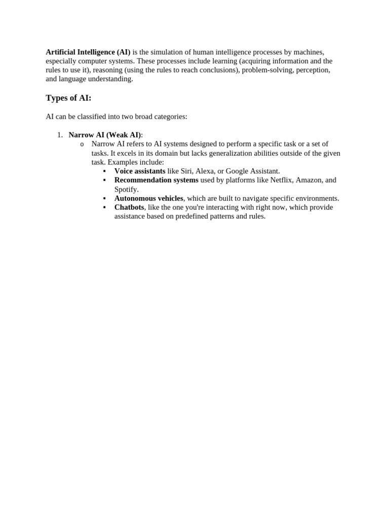 Artificial Intelligence 1 | PDF